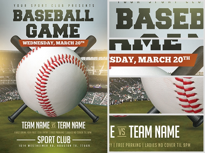 Baseball Flyer Template 2 FlyerHeroes