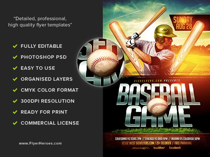 Baseball Tournament Flyer Template Free