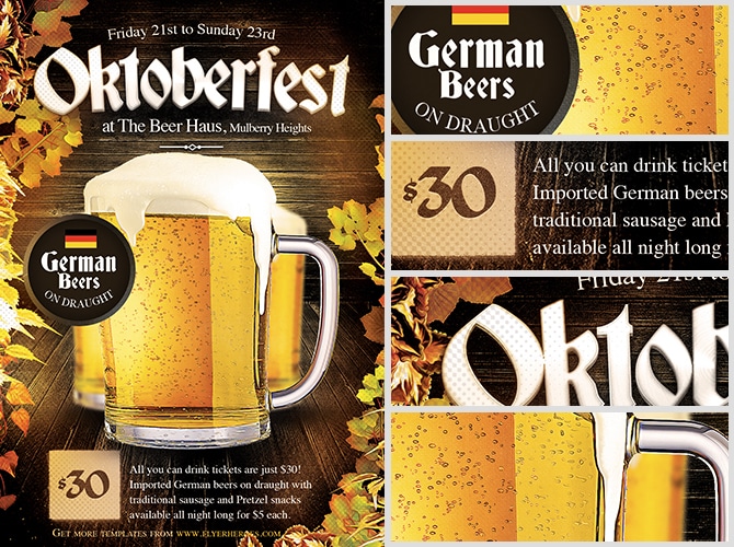 Oktoberfest Flyer Template FlyerHeroes