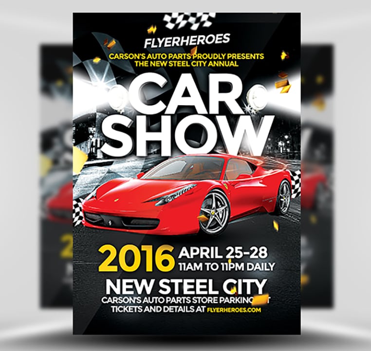 Car Show Flyer Template FlyerHeroes