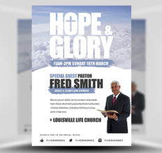 Hope And Glory Flyer Template - FlyerHeroes