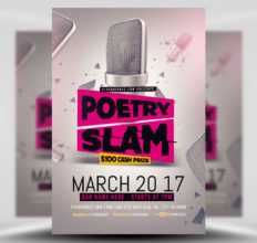 Poetry Slam Flyer Template - FlyerHeroes