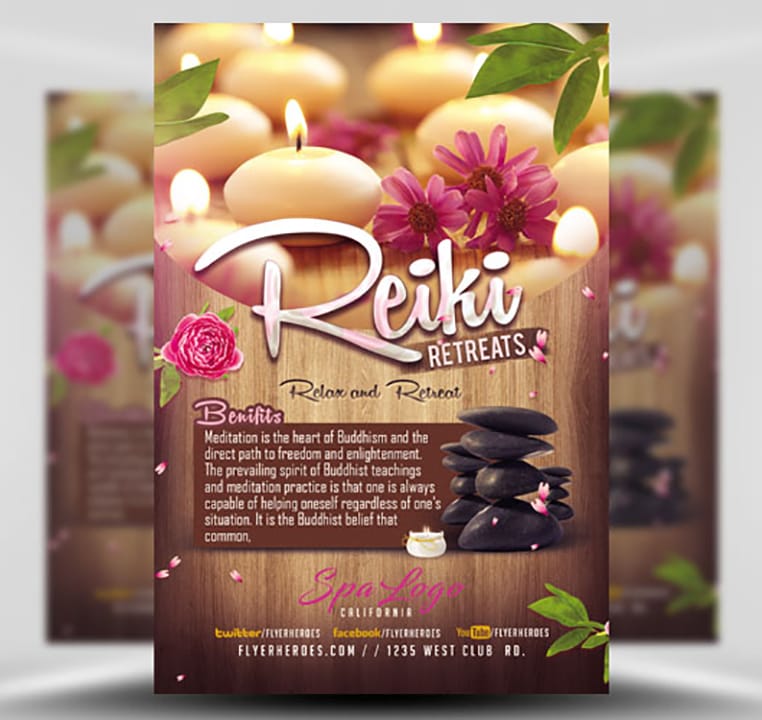 Relax And Retreat SPA Flyer Template FlyerHeroes