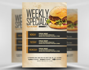 Weekly Specials Flyer Template v2 - FlyerHeroes