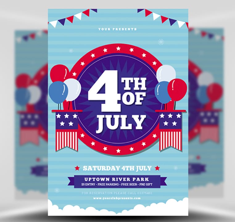 4TH Of July Flyer Template 3 FlyerHeroes