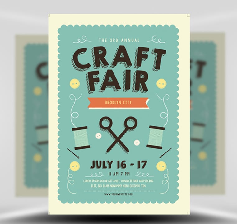 Craft Fair Flyer Template FlyerHeroes