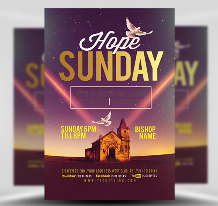 Church Flyer Template FlyerHeroes