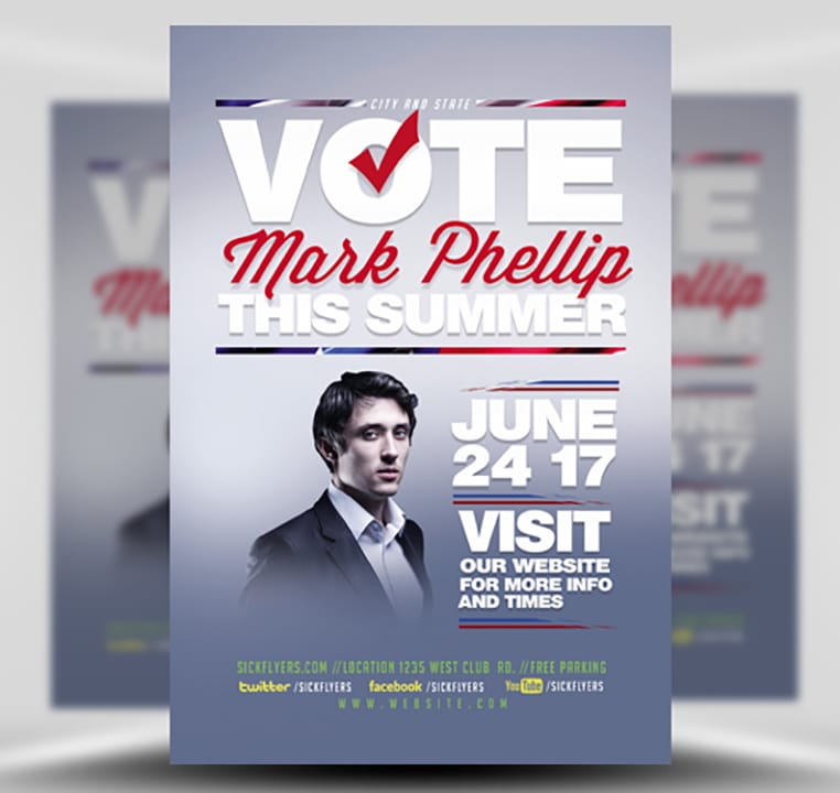Political Flyer Template V2 FlyerHeroes
