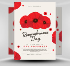 Remembrance Day 2017 Flyer Template - FlyerHeroes