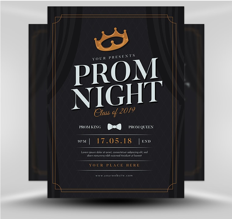 Prom Night Flyer Template V1 FlyerHeroes