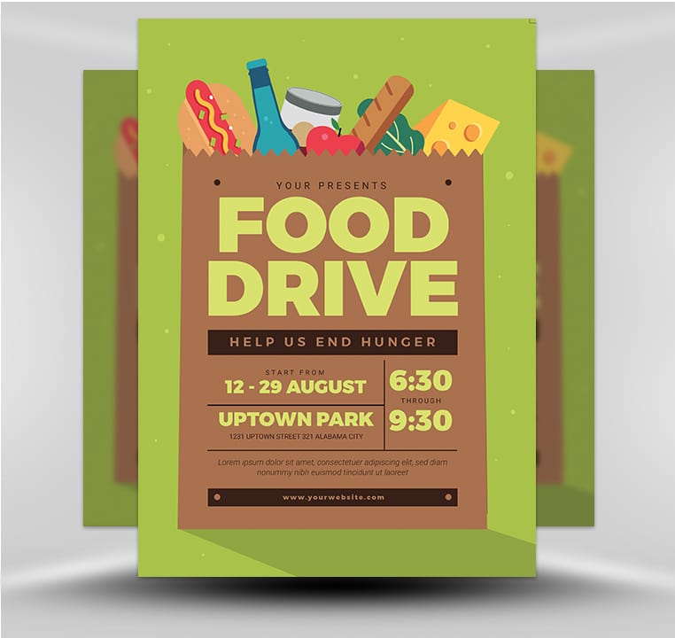 Food Drive Flyer Template Free