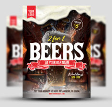 2 for 1 Beers Flyer 1 - FlyerHeroes