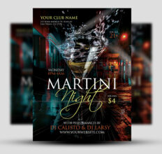 Martini Night Flyer 1 - FlyerHeroes