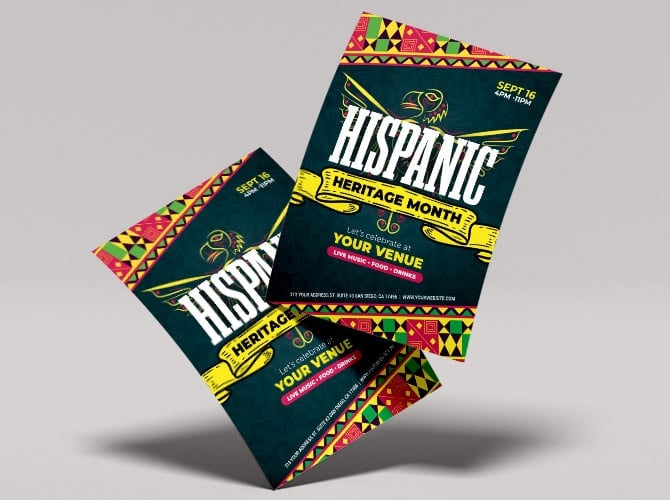 Hispanic Heritage Month Flyer 1 - FlyerHeroes