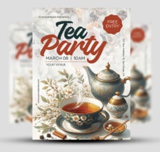 Tea Party Flyer 1 - FlyerHeroes
